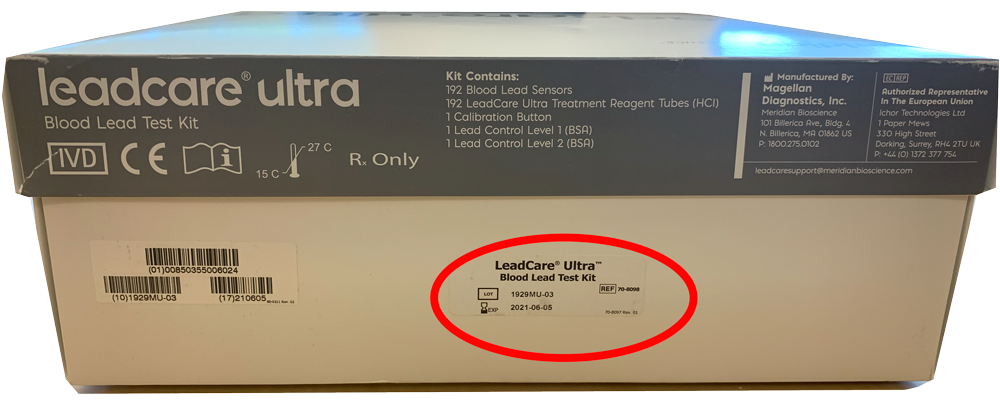 Information on the LeadCare Test Kit “Controls Out of Range-Low” (“COOR ...